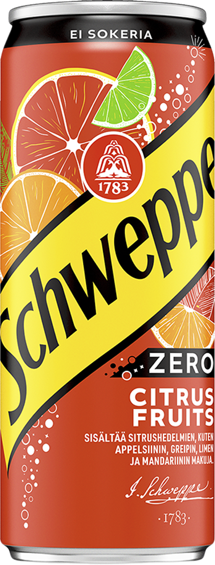 Tuotteet » Schweppes » Schweppes Citrus Fruits Zero « Sinebrychoff