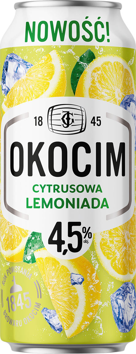 Products » Okocim » Okocim Cytrusowa Lemoniada 4,5% « Carlsberg Polska