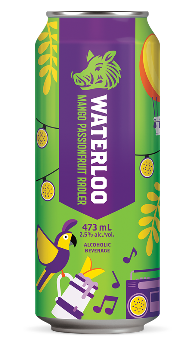 Products » Waterloo Brewing » Waterloo Mango Passionfruit Radler ...