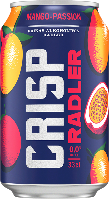 Tuotteet » Crisp » Crisp Radler Mango-Passion « Sinebrychoff